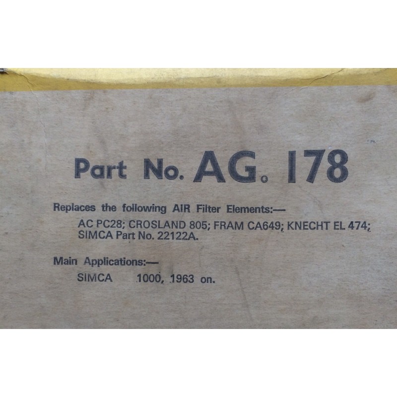 SIMCA 1000 filtre à air